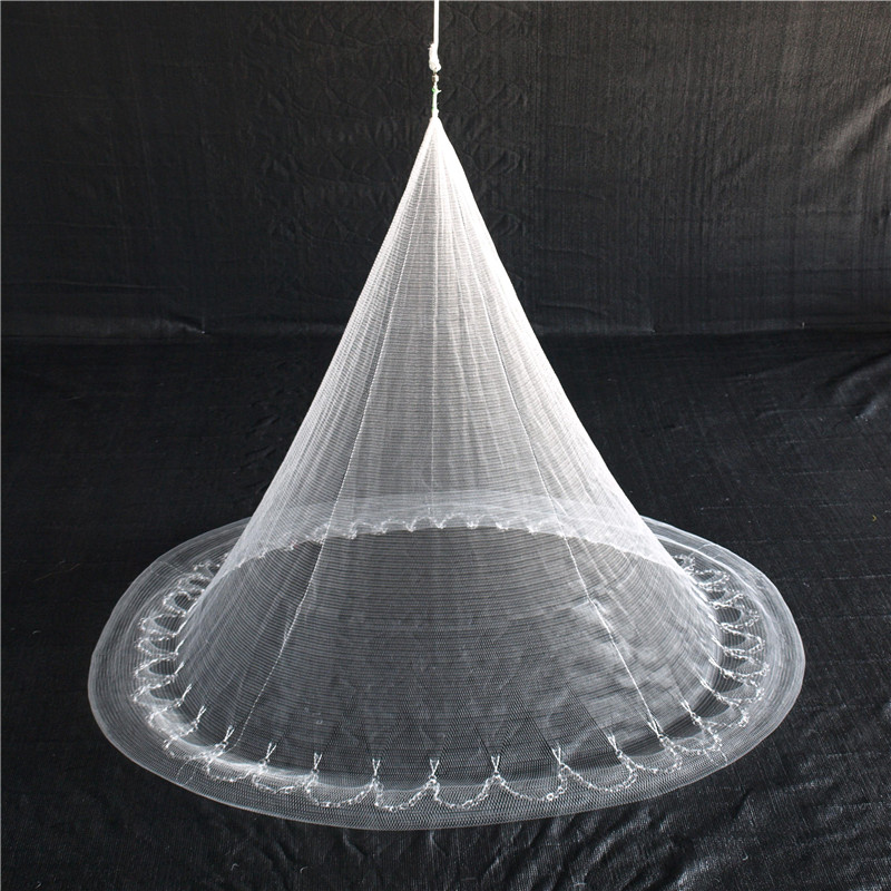 bottom pocket Fuji style casting net with lead chain - DKFishing