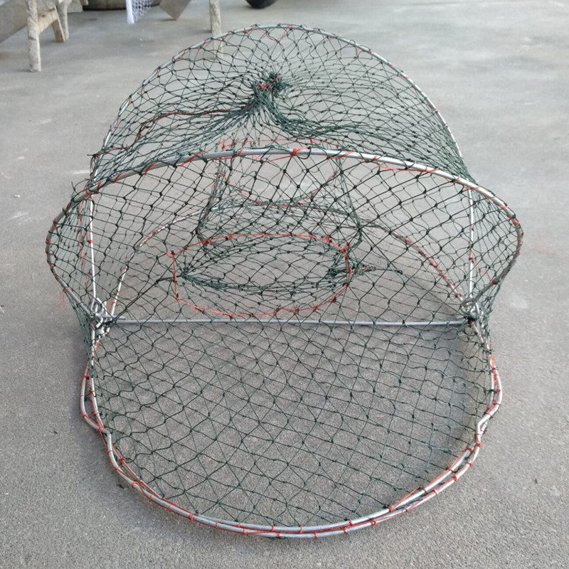 Foldable spring crab trap fishing cage - DKFishing